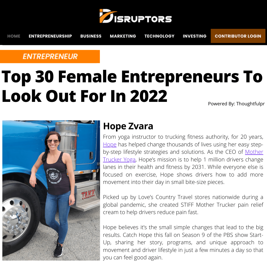 Hope Zvara Named in Top 30 Female Entrepreneurs for 2022 - Mother ...